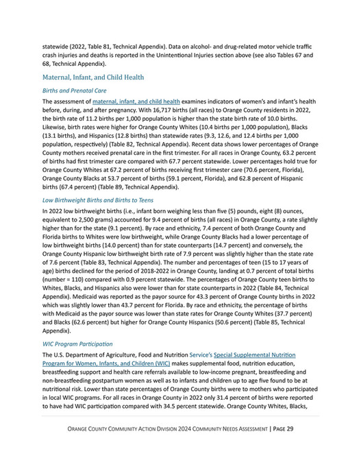 Orange County Government, Florida - OCCAD Needs Assessment Report 2024 ...