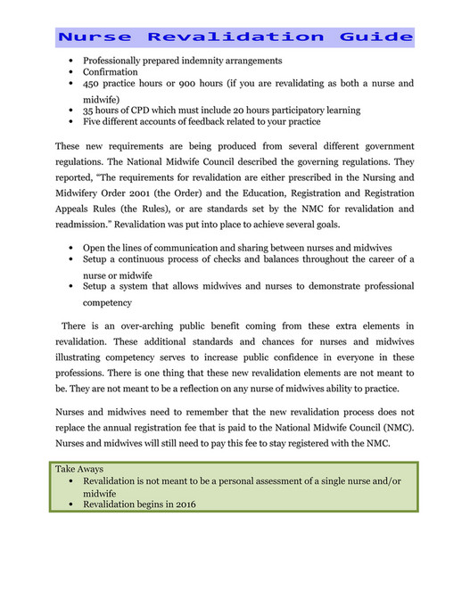 My publications - Nurse Revalidation - Page 4-5 - Created with Publitas.com