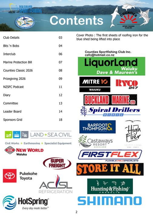 Counties Sport Fishing Club - Counties Sport Fishing Club Newsletter ...