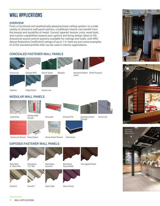 ATAS International, Inc. - Interiors Applications - Page 4-5 - Created with Publitas.com