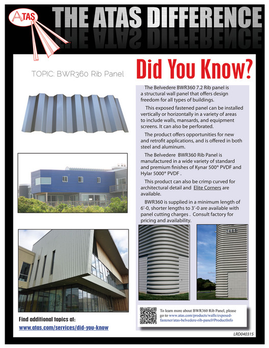 ATAS International, Inc. - BWR360 Rib Panel - Page 1 - Created with ...