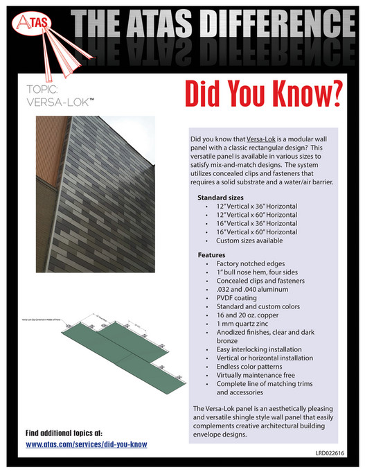 Flat Lock Wall Panel - Page 1 - Created with Publitas.com