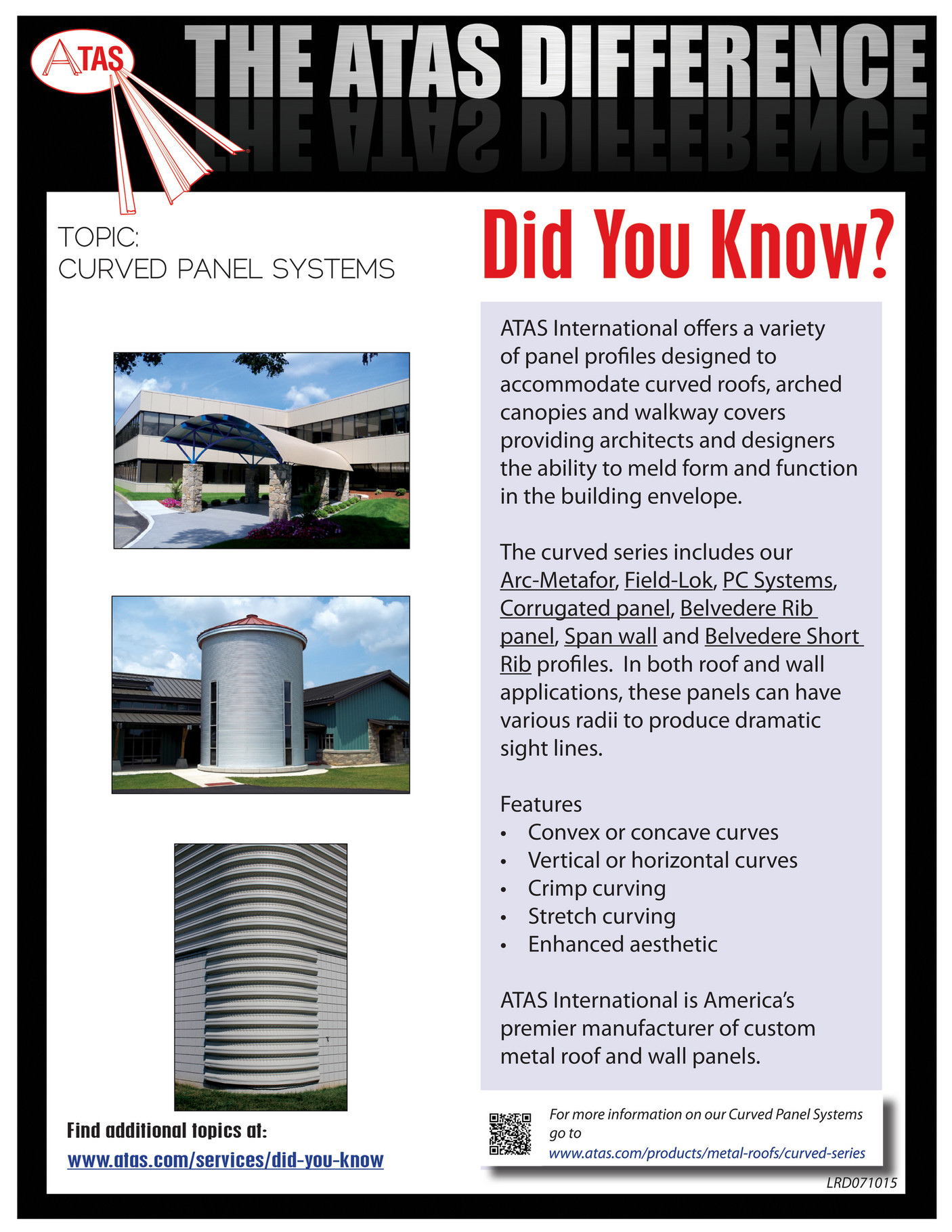 ATAS International, Inc. - Curved Panel Systems - Page 1 - Created with Publitas.com