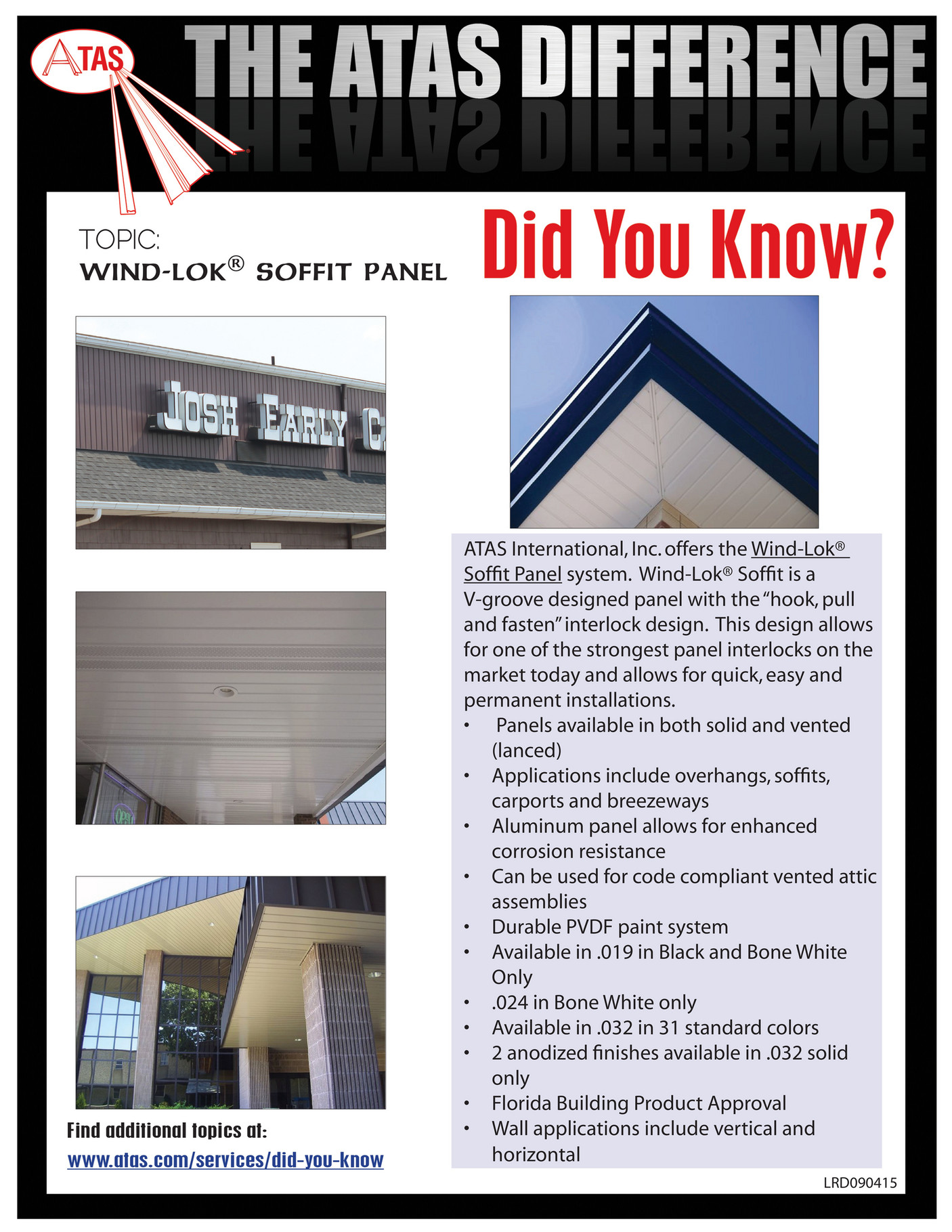 ATAS International, Inc. - Wind-Lok Soffit - Page 1 - Created with ...
