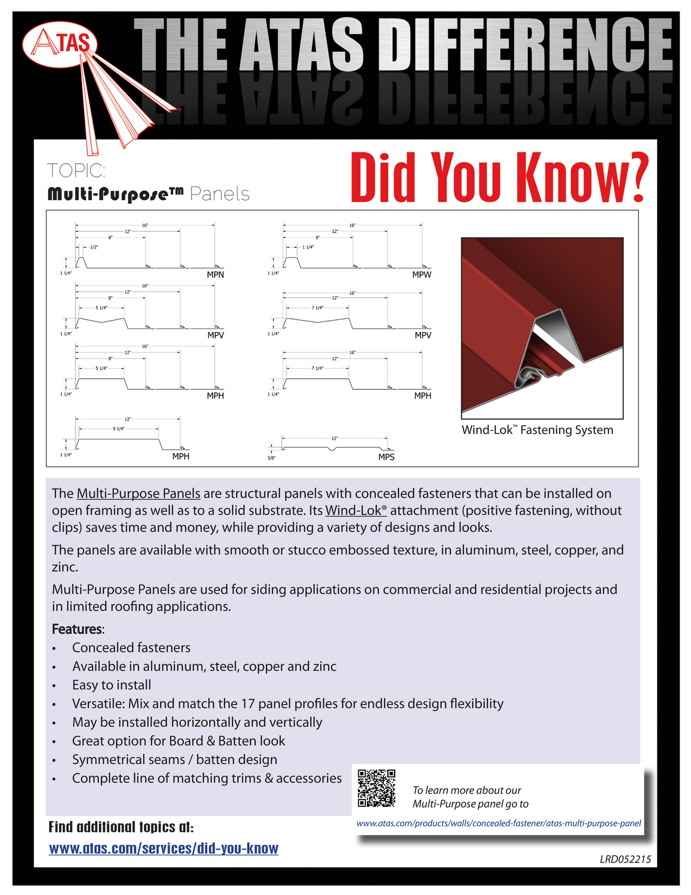 ATAS International, Inc. - Multi-Purpose Panels - Page 1 - Created with Publitas.com