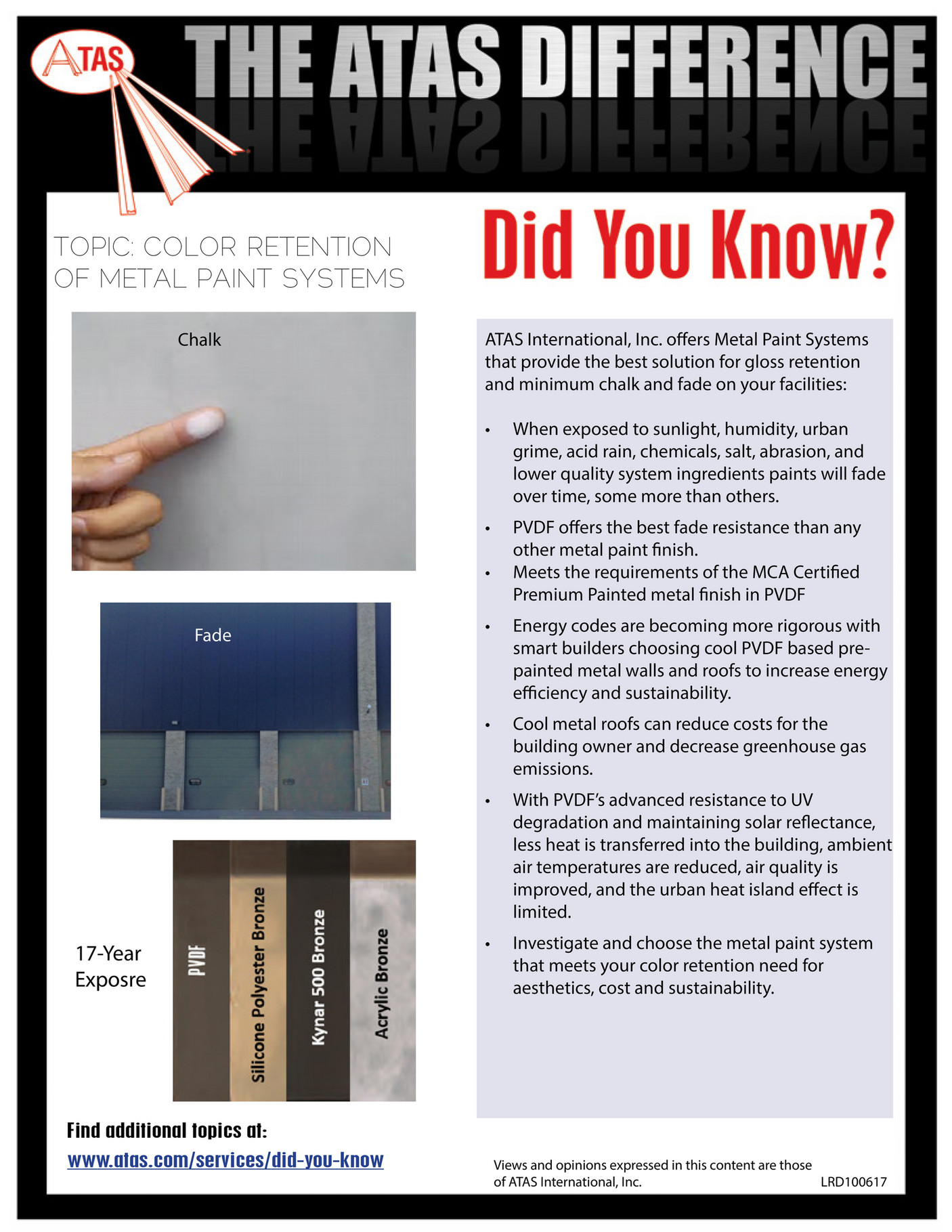 ATAS International, Inc. - Color Retention of Paint Systems - Page 1 ...