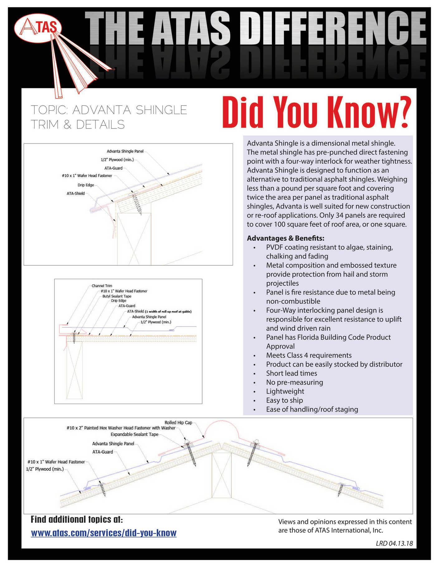 ATAS International, Inc. - AdvantaTrims & Details - Page 1 - Created with Publitas.com