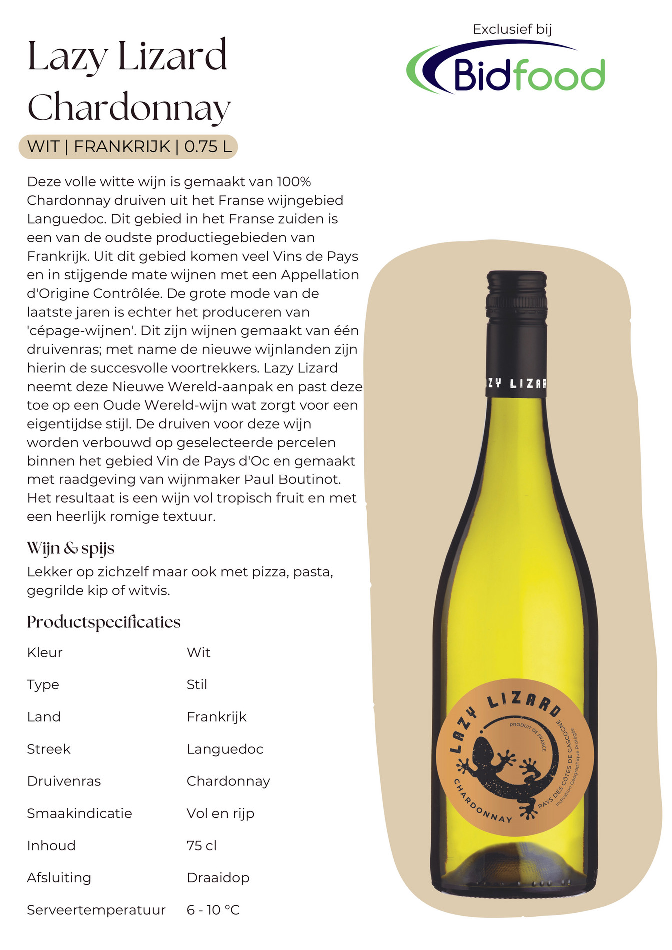 Bidfood - Lazy_Lizard_Chardonnay - Bidfood - Pagina 1
