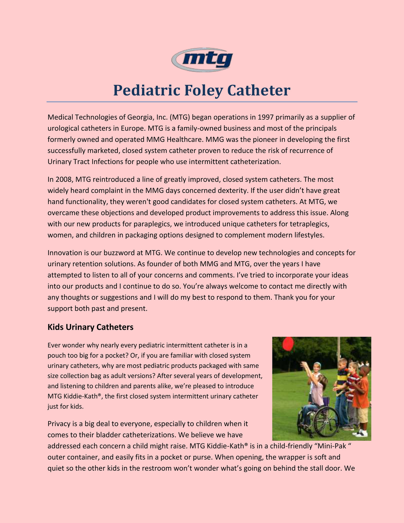 medtechga - Pediatric Foley Catheter - Page 1 - Created with Publitas.com