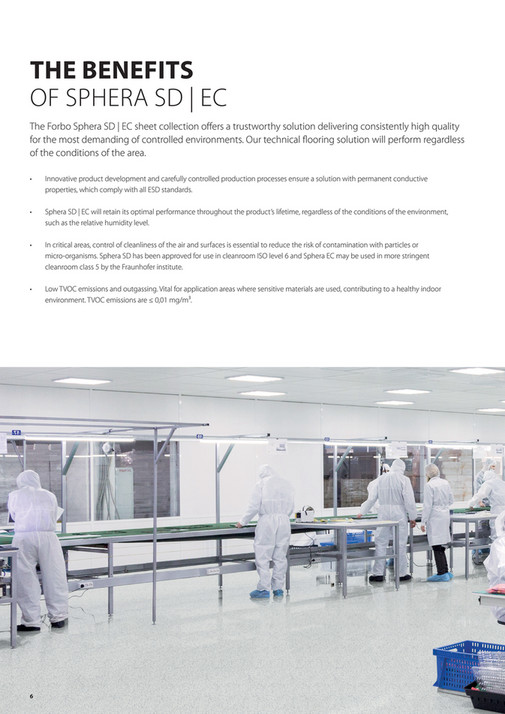Sphera SD/EC Static Control Flooring Brochure - Page 6-7