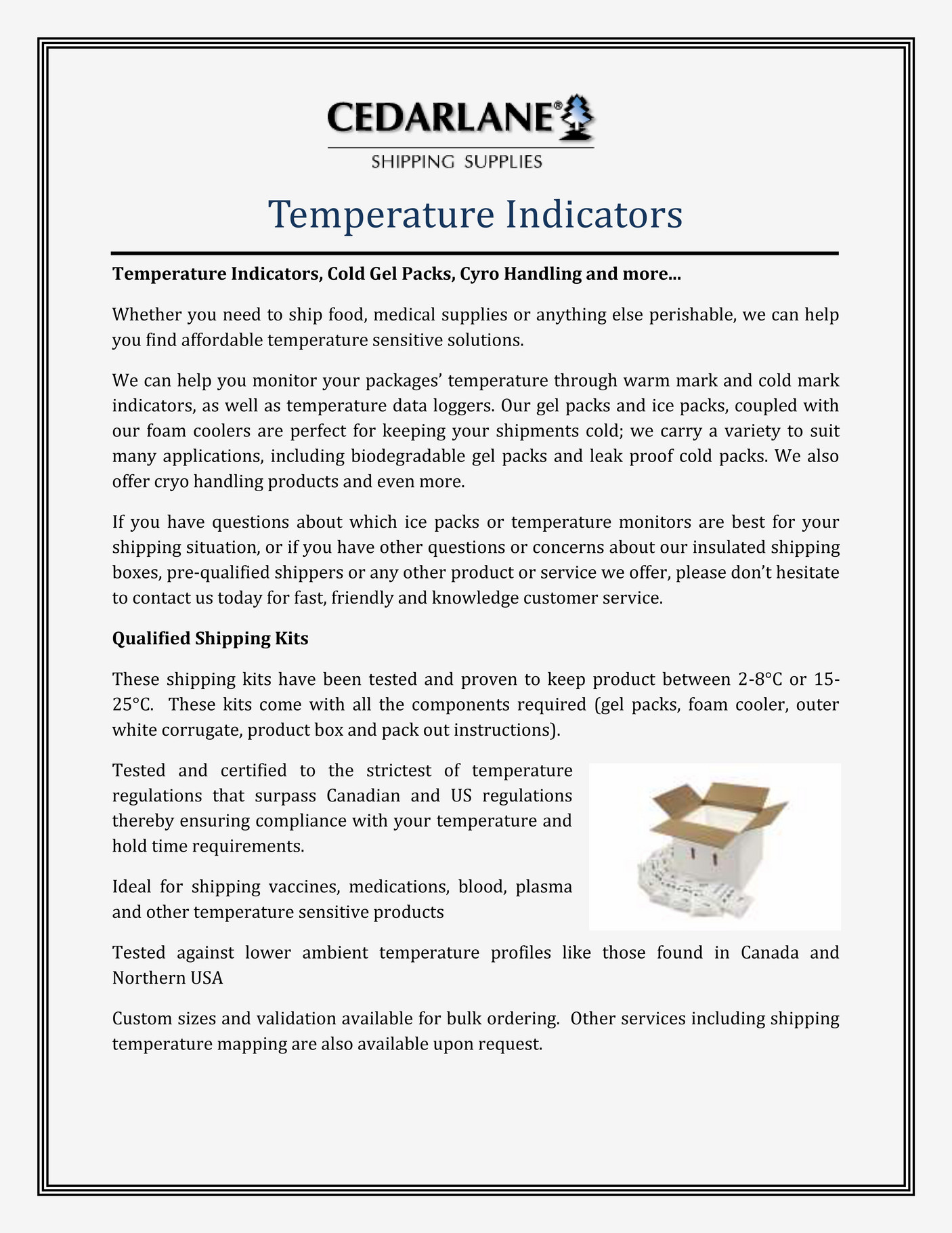 cedarlaneshippingsupplies - Temperature Indicators - Page 1 - Created ...