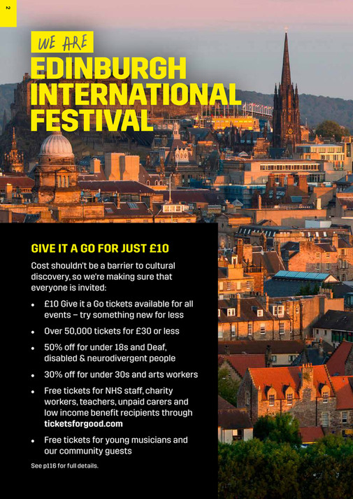 Edinburgh International Festival - 2026 Brochure | Edinburgh ...