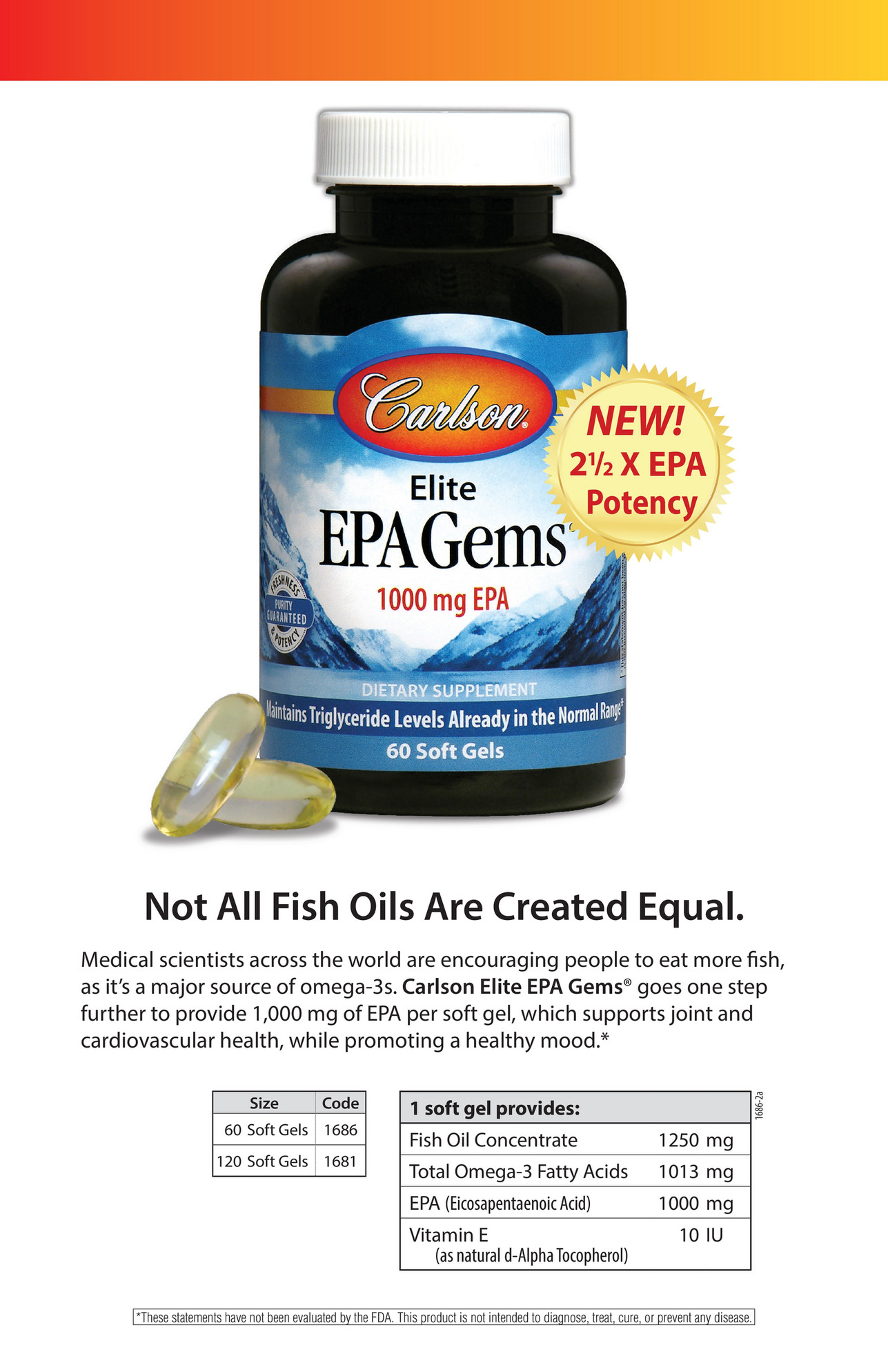 Carlson Labs - 168L - Elite EPA Gems Card - Page 1