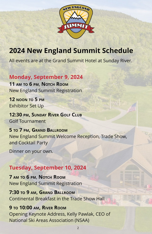 NYSSRA - New England Summit 2024 Program Guide - Page 2-3 - Created with Publitas.com