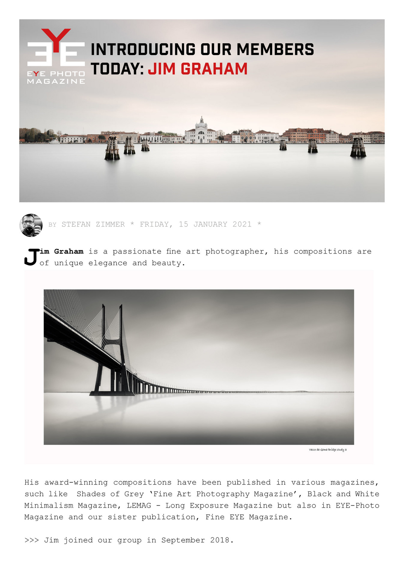 EYE - Photo Magazine - Introducing our members - featuring Jim Graham ...