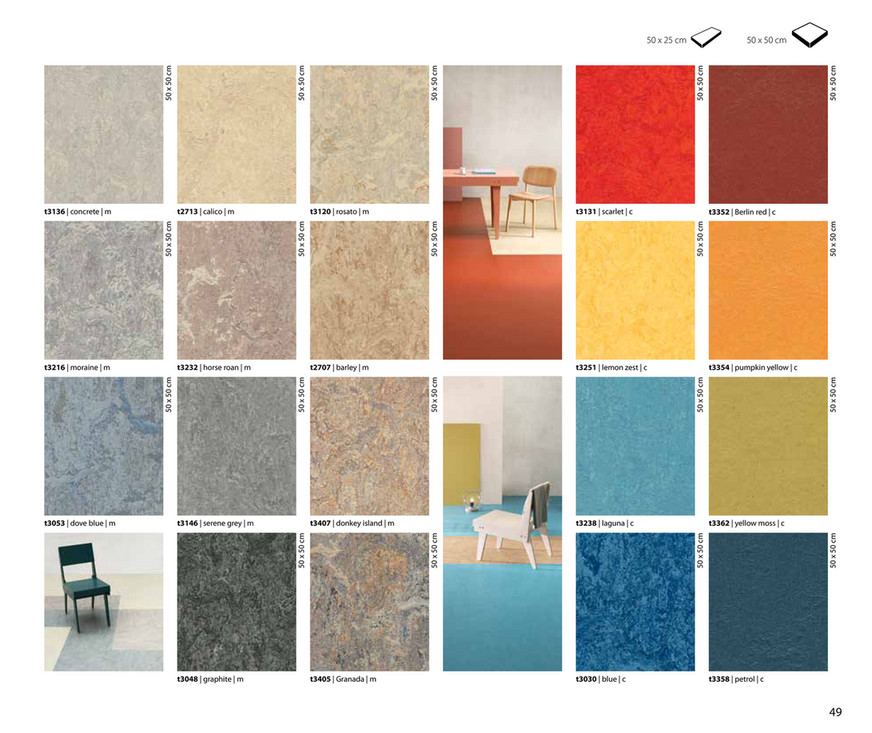 Brochure Revêtement de sol linoléum Marmoleum - Page 49