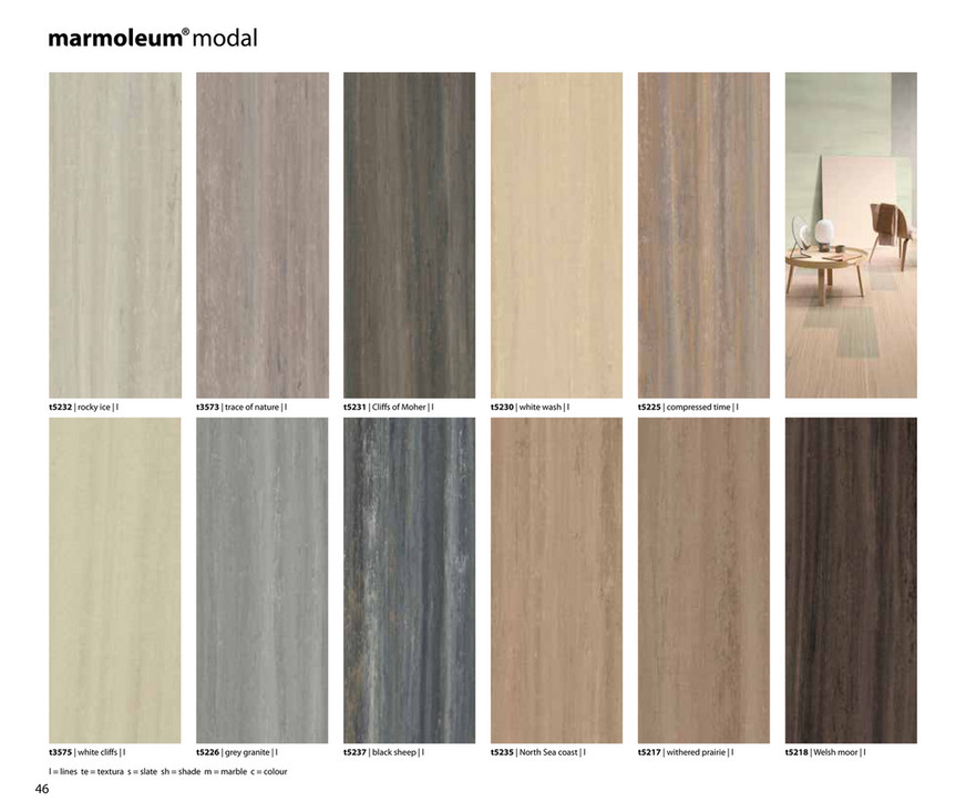 Brochure Revêtement de sol linoléum Marmoleum - Page 46
