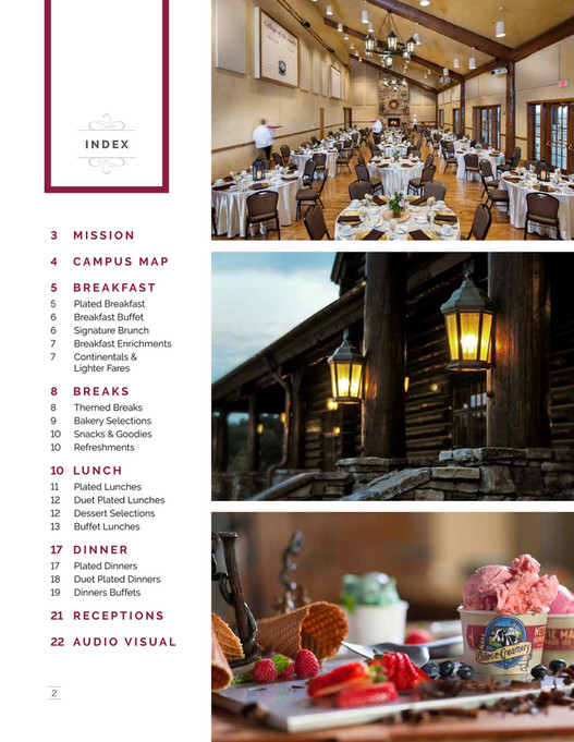 College of the Ozarks - The Keeter Center Catering - Page 2