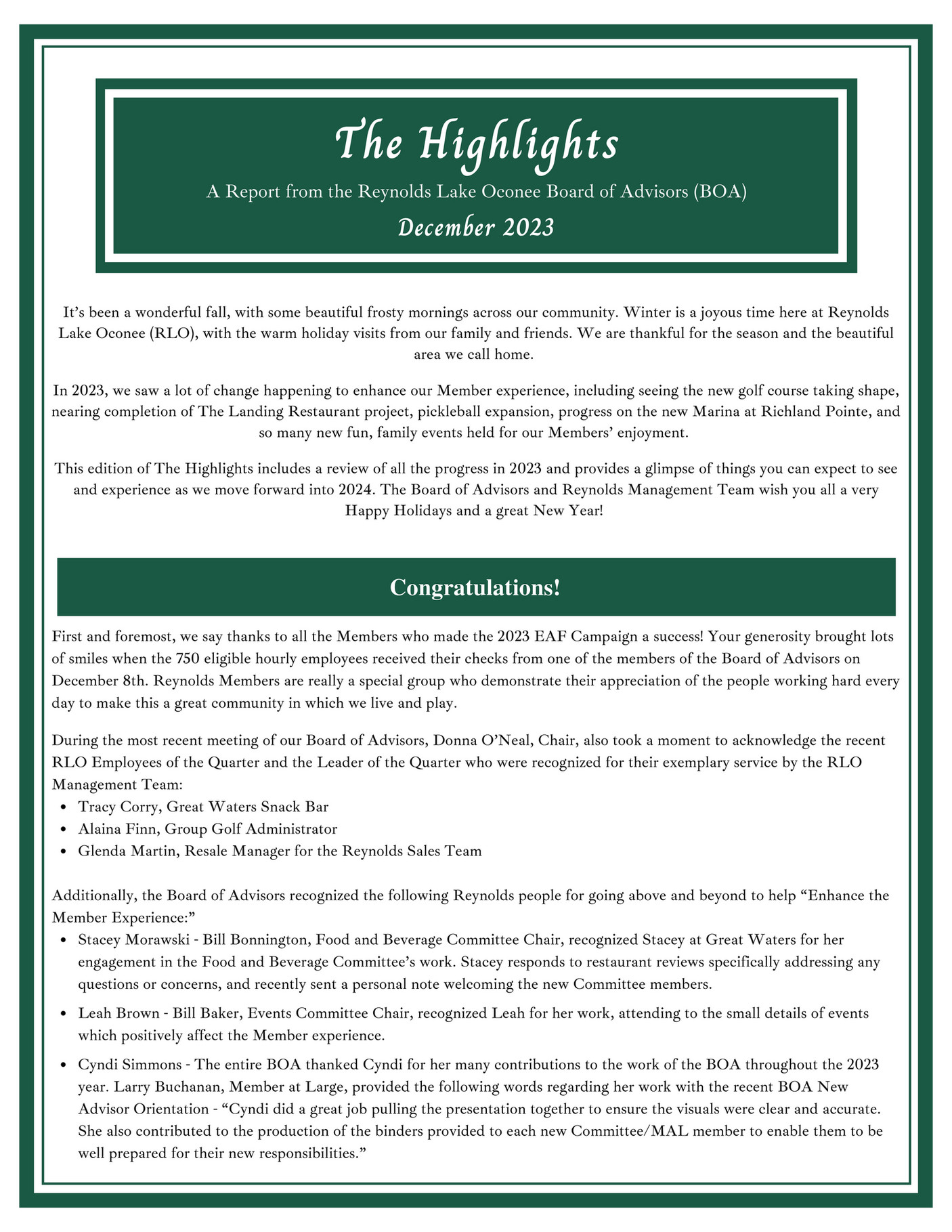 My publications - BOA Highlights - Page 1 - Created with Publitas.com