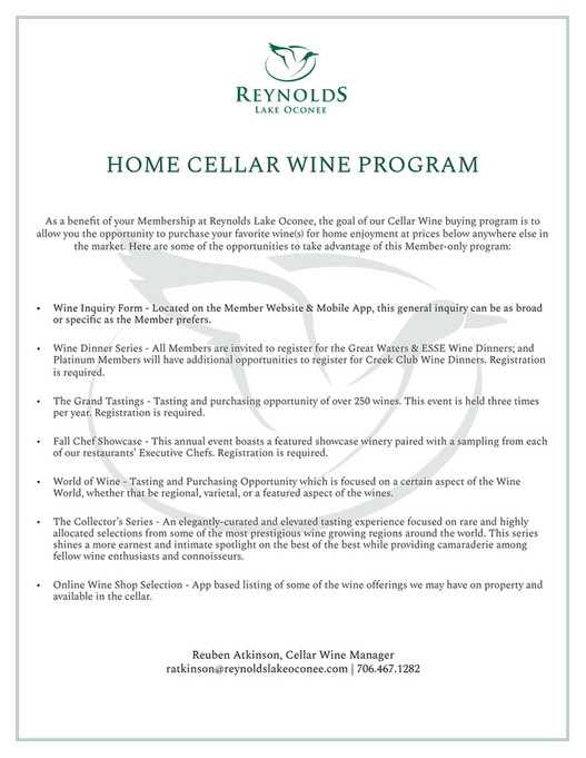 My publications - Wine Cellar Program - Page 1 - Created with Publitas.com