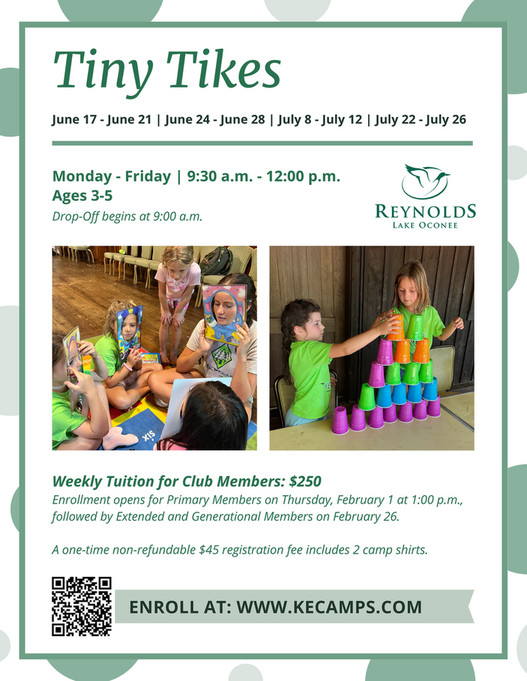 My publications - 2024 KE Camp 3-5 Yrs (Tiny Tikes) - Page 1 - Created with Publitas.com