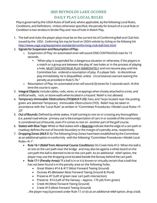 My publications - GOLF Local Rules DAILYPLAY - Page 1 - Created with ...