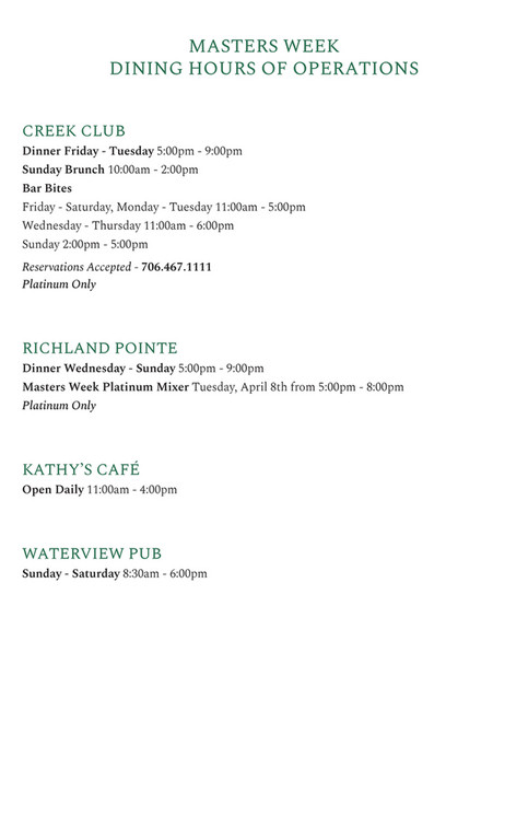 My publications - Masters Week | Dining Hours 2025 - Page 2 - Created ...