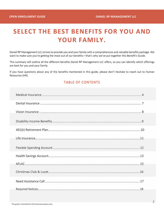 My publications - 2026 Open Enrollment Guide - Page 2-3 - Created with ...