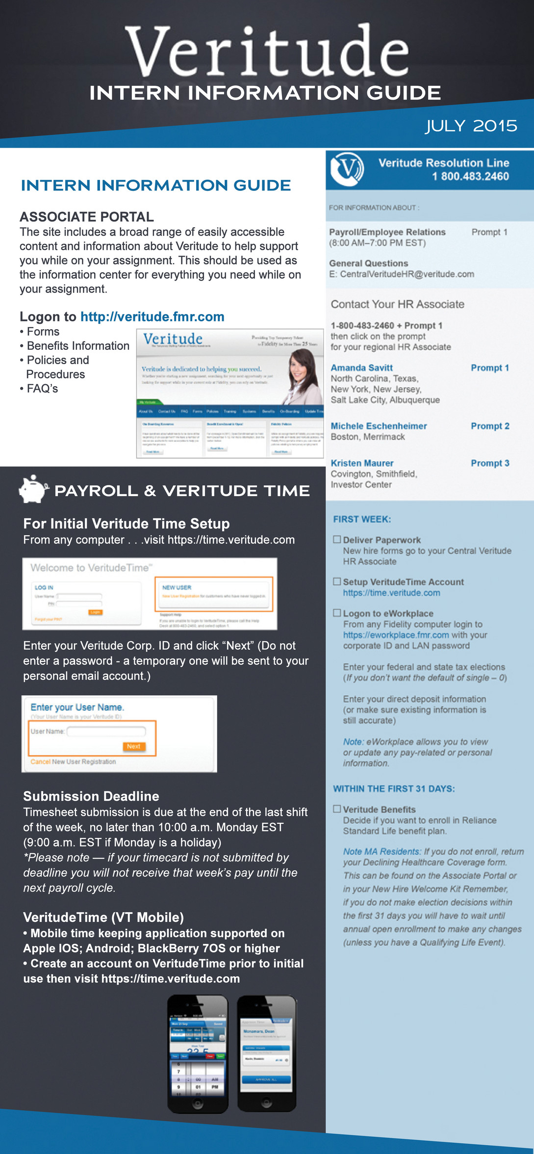 Veritude - Intern Information Guide - Page 1 - Created with Publitas.com