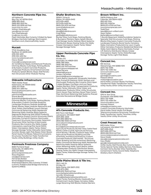 National Precast Concrete Association - NPCA Membership Directory 2025 ...