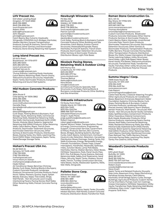 National Precast Concrete Association - NPCA Membership Directory 2025 ...
