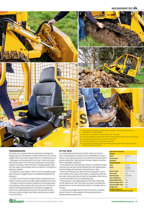 Blakwood Mountain Design - FFM351 East Wind YCT356S-S Dozer editorial ...