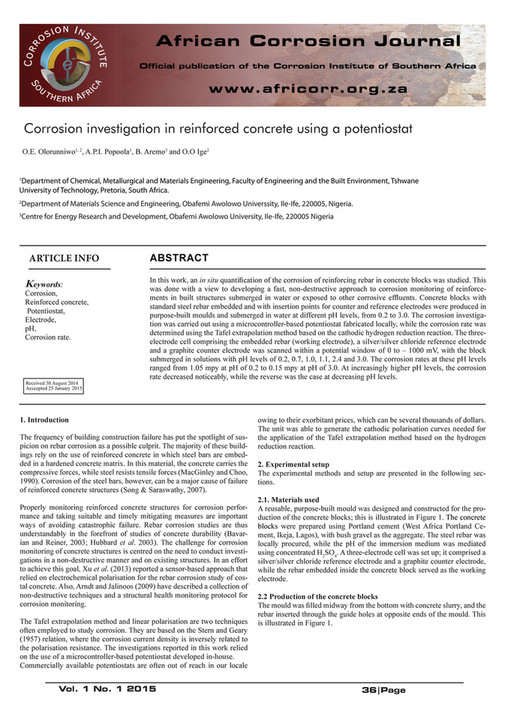 African Corrosion Journal - Vol 1 Issue 1 - Page 36-37 - Created with ...