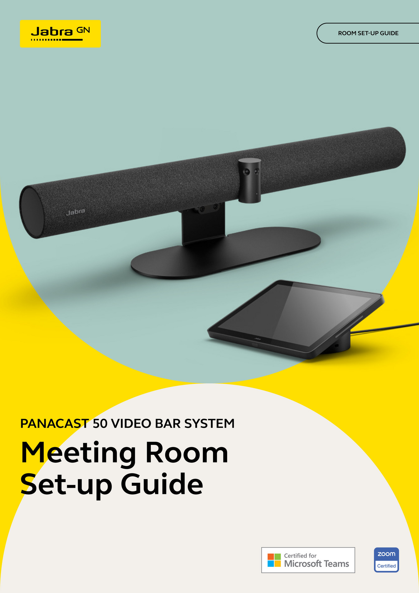 Jabra - Jabra PanaCast 50 Video Bar system Set-up Guide A4 260423 - Page 1