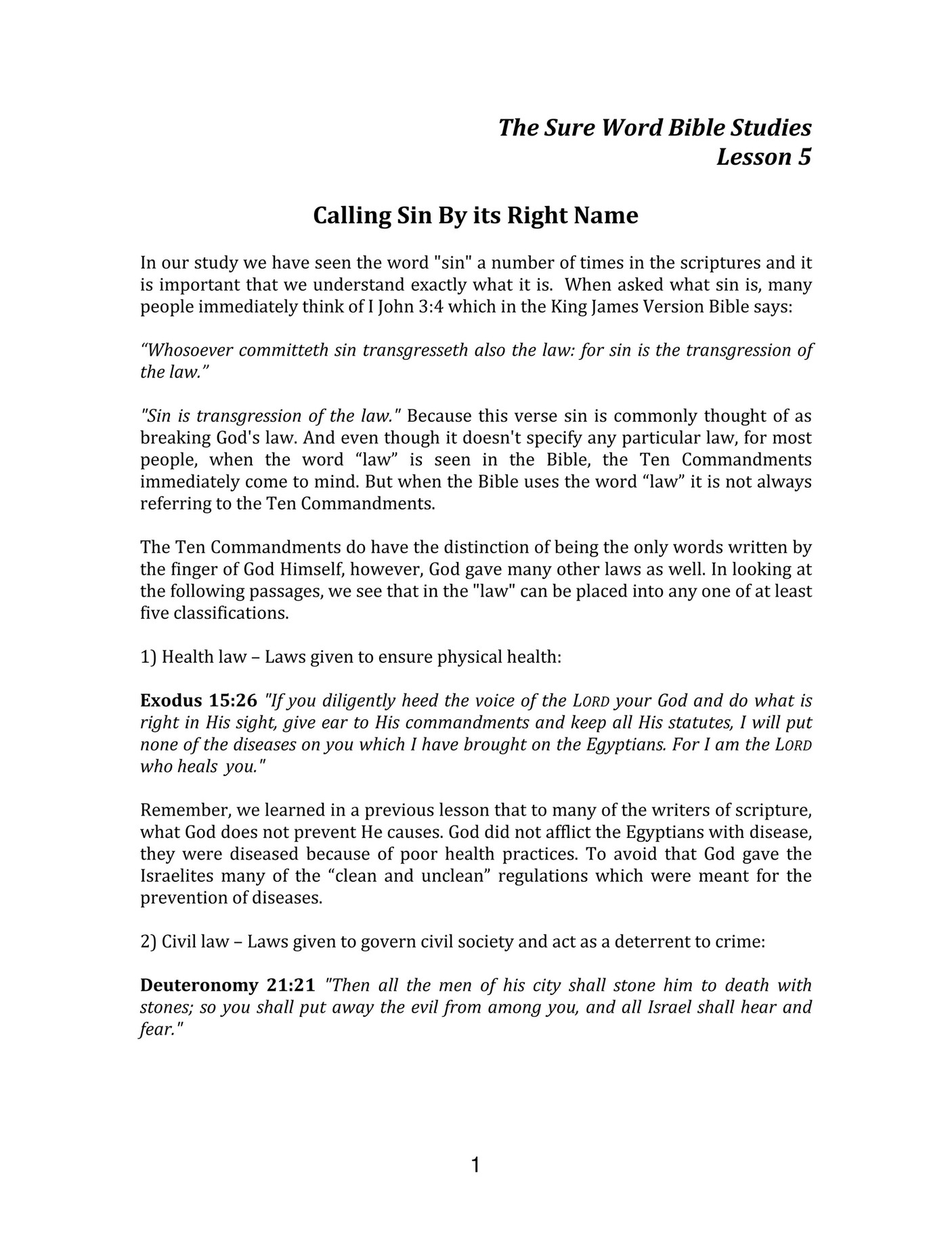 Lesson 5 - Calling Sin By its Right Name - Page 5 - Created with ...