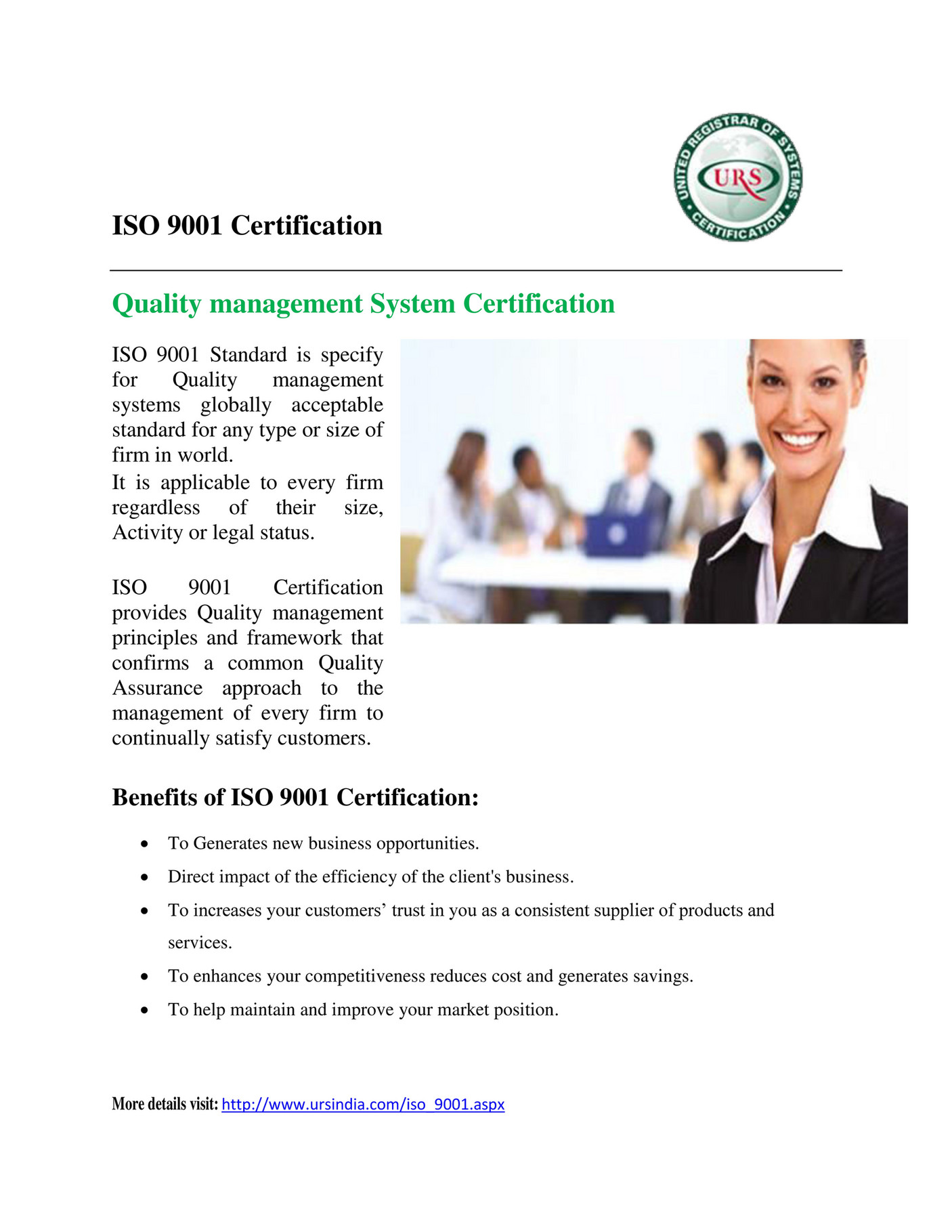 My publications - ISO 9001 Certification by URS - Page 1 - Created with ...
