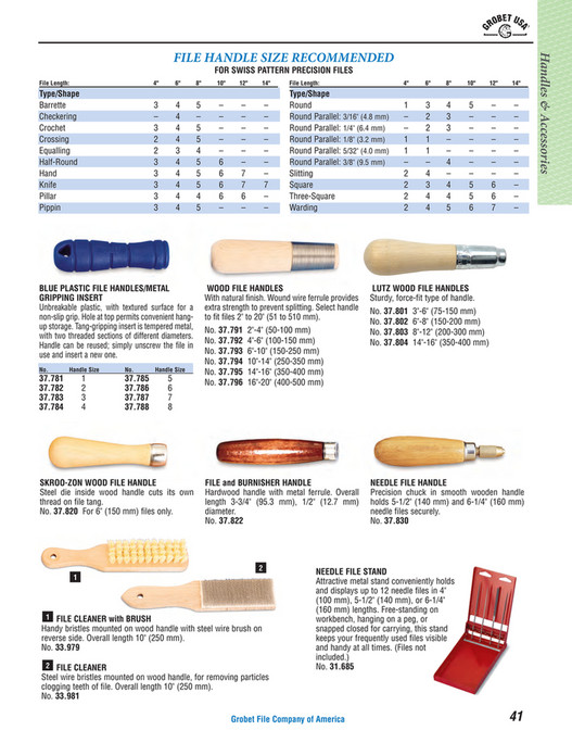 My publications - Grobet USA Precision File Catalog - Page 40-41 - Created with Publitas.com