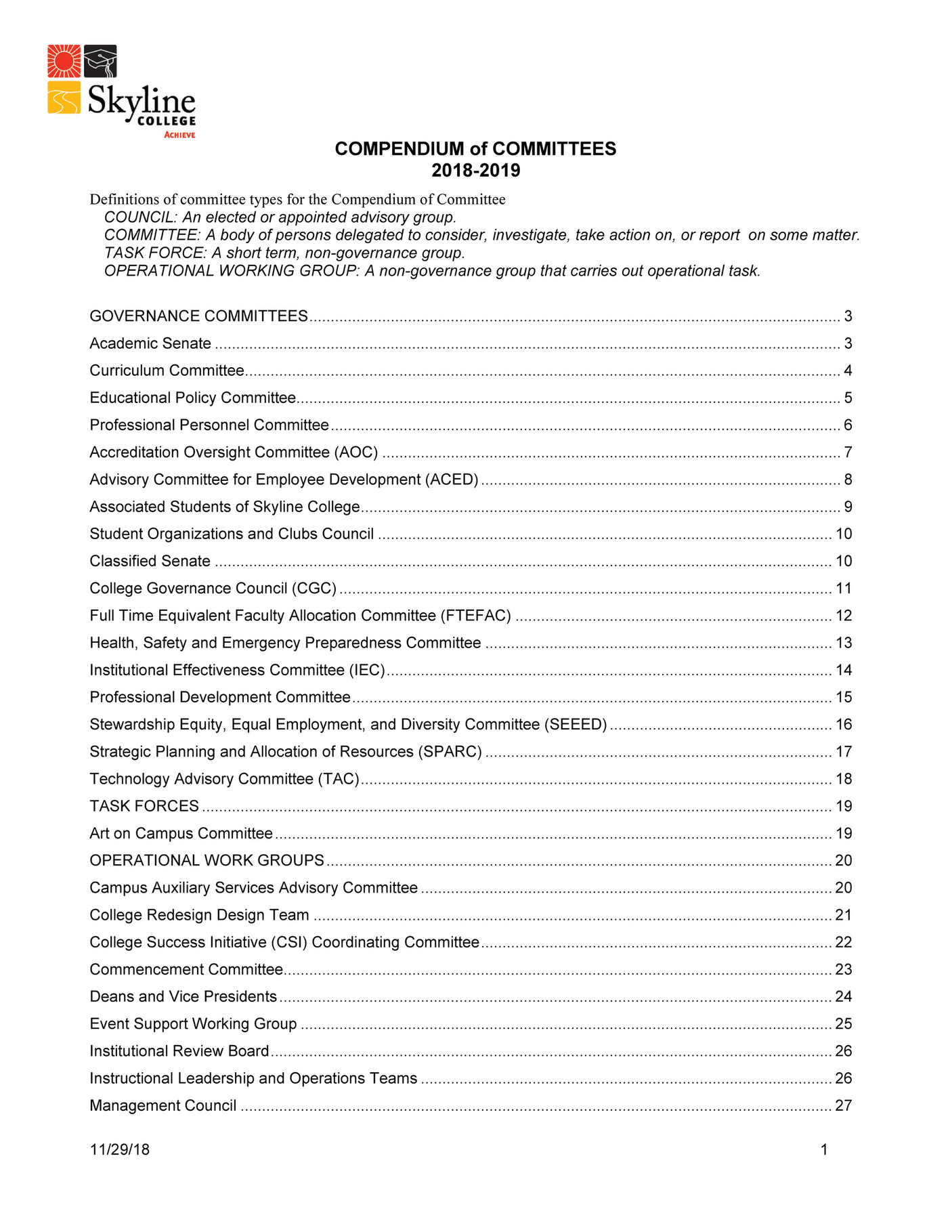 My publications - Compendium of Committees 2018_2019 - Page 1 - Created ...