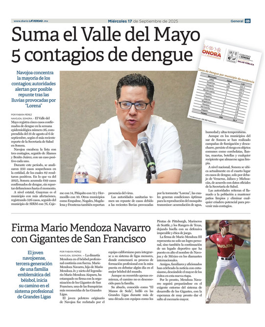 Impreso LA VERDAD - EDICION LA VERDAD 17 DE SEPTIEMBRE 2025 - Página 1 ...