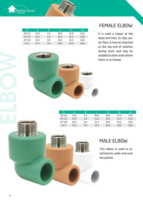 PPR Pipes Fittings Catalogue - Page 4-5 - Created with Publitas.com