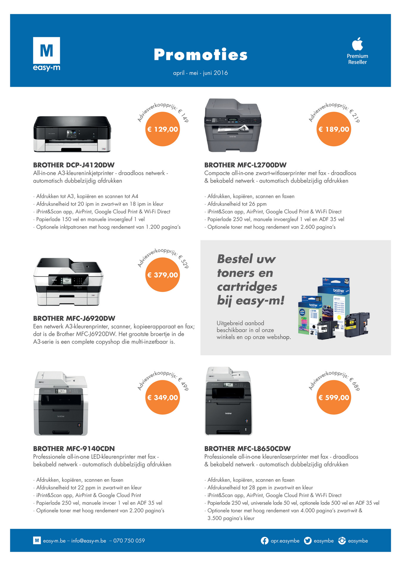 easy-m - Brother printer promoties - Pagina 1 - Created with Publitas.com