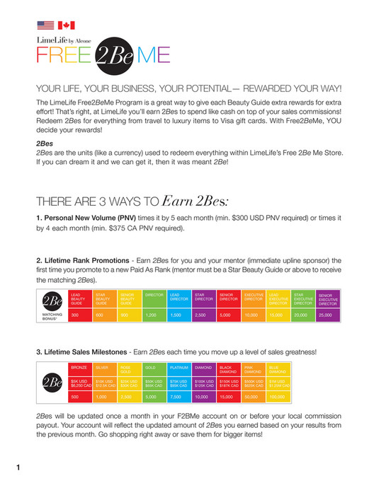 LimeLife by Alcone - 2022 US Free2BeMe Program - Page 2