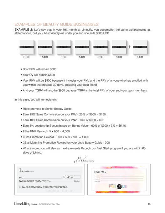 LimeLife by Alcone - 2022 Compensation Plan - US - Page 16-17