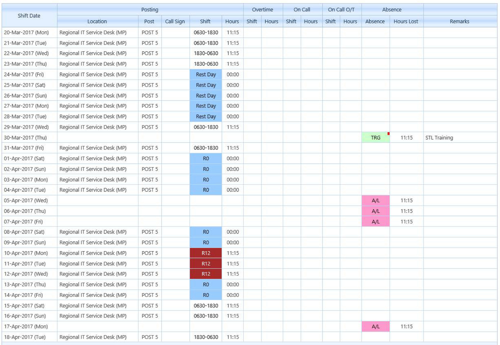 Work Rota - Page 1 - Created with Publitas.com
