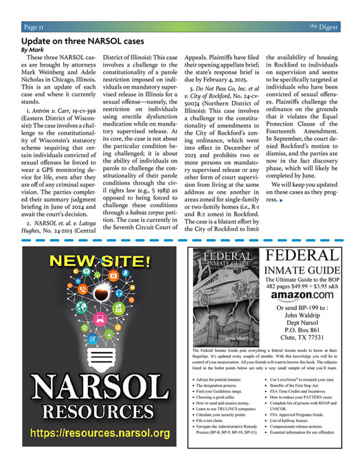 My publications - The NARSOL Digest XVIII-1 final - Page 10-11 - Created with Publitas.com