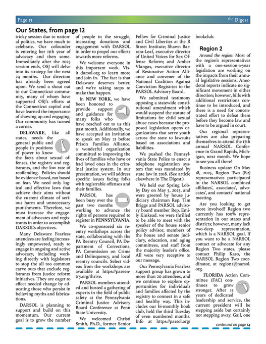 My publications - The NARSOL Digest XVIII-3 final - Page 12-13 - Created with Publitas.com