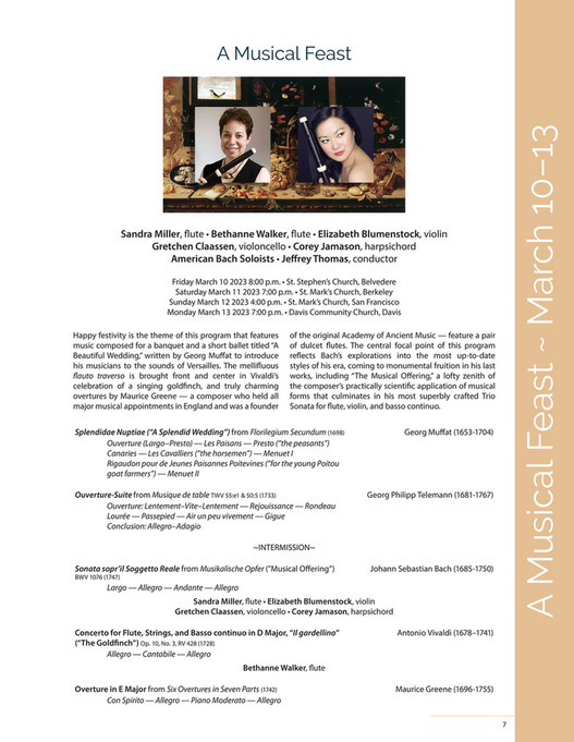 American Bach Soloists - 2023 Discovery Series - Page 4-5 - Created ...