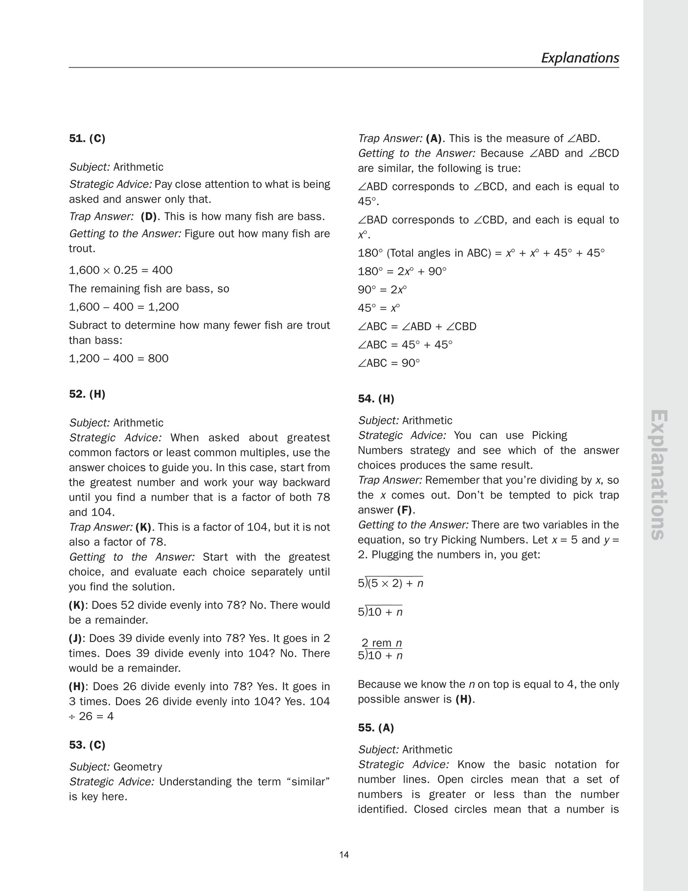 Practice Test 3 - Math - Explanations - Page 1 - Created with Publitas.com