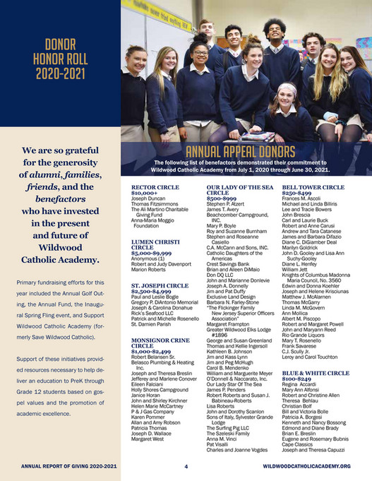 Seven Mile Publishing - Wildwood Catholic Academy Annual Report of ...