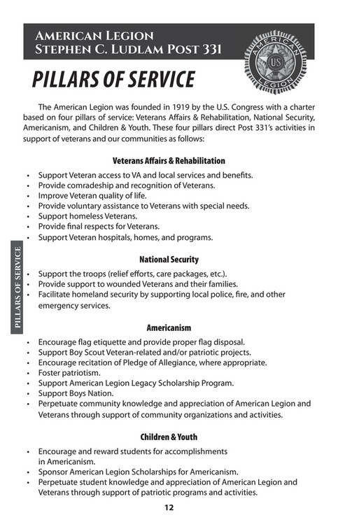 Seven Mile Publishing - American Legion Handbook 2023 - Page 12-13